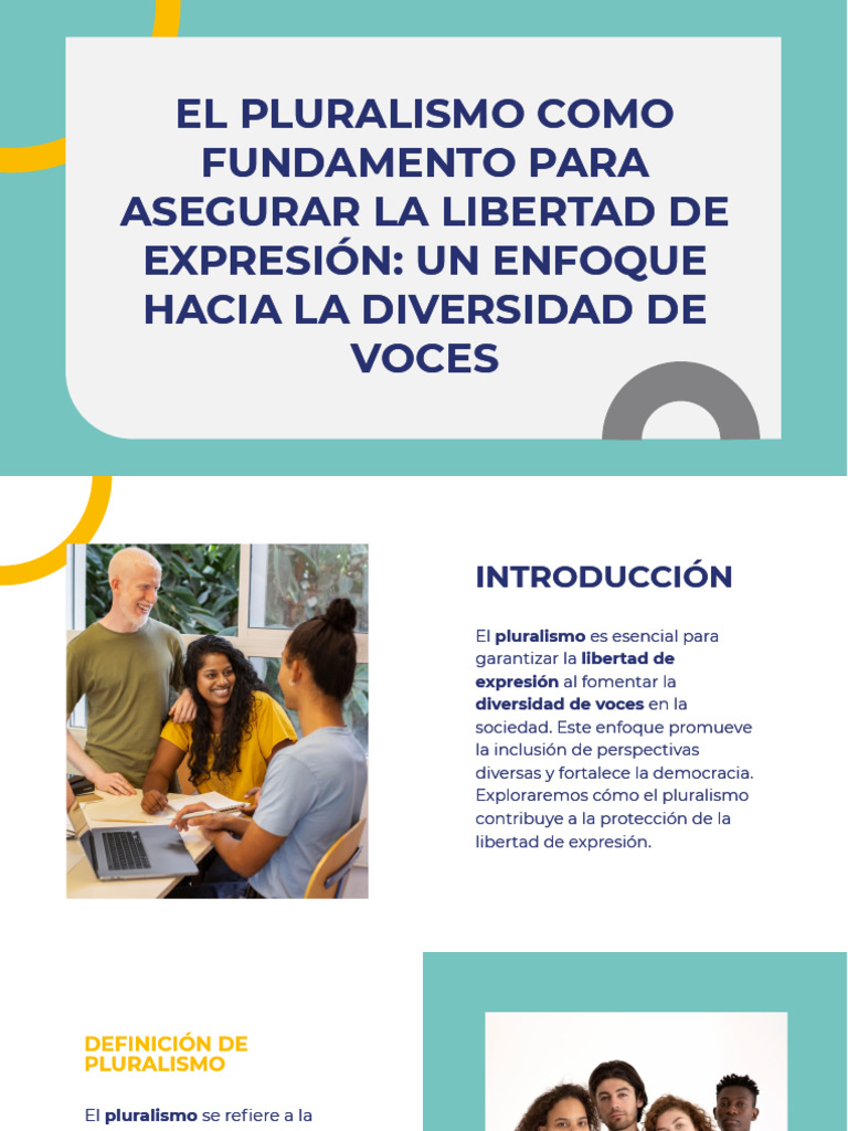 Pluralismo y Libertad de Expresión | PDF | Libertad de expresión | Libertad
