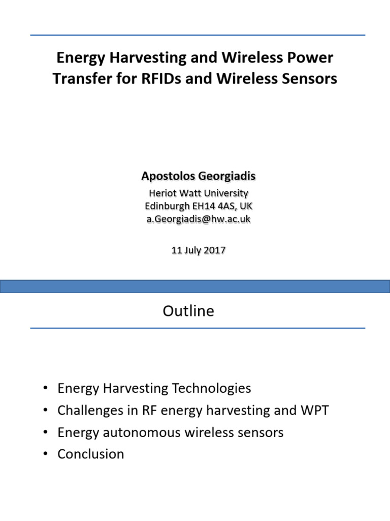 Energy Harvesting and Wireless Power | PDF | Energy Harvesting | Radio