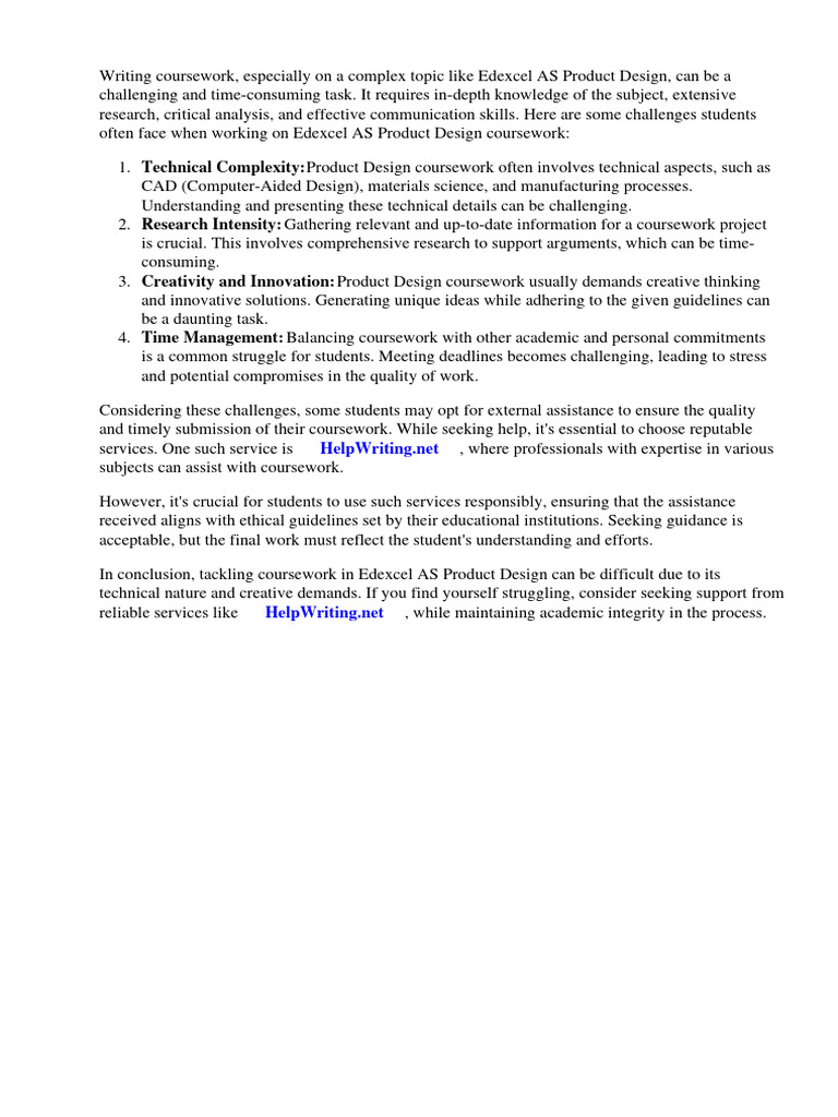 Edexcel AS Product Design Tips | PDF | Creativity | Paper