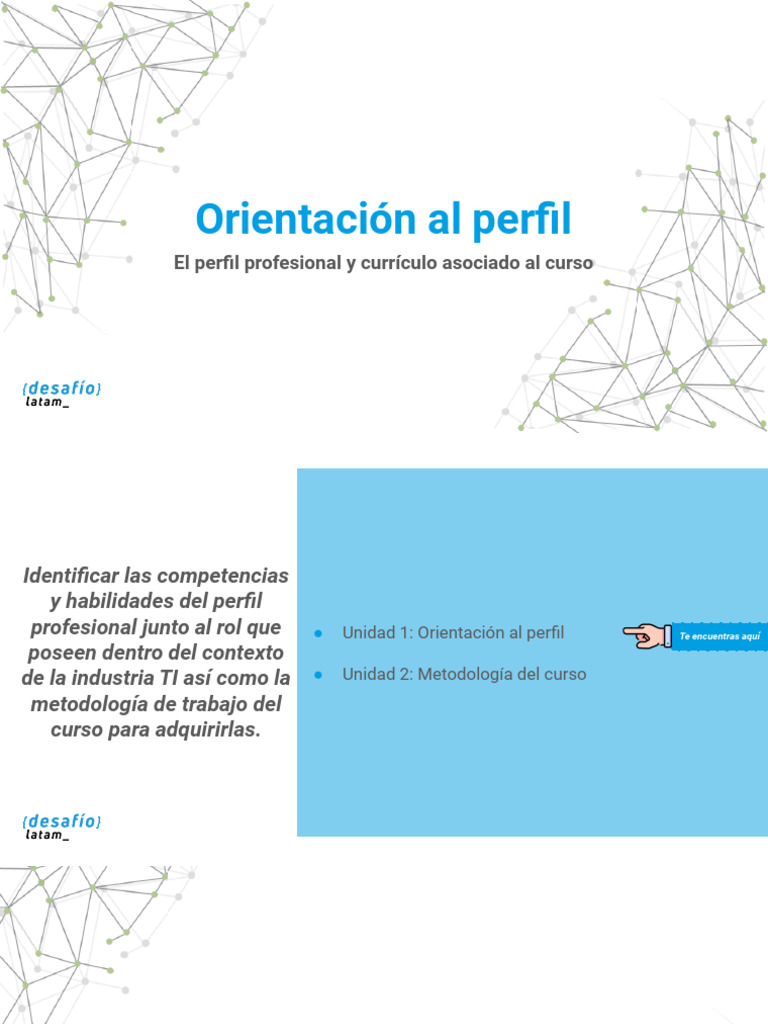 Presentación - El Perfil Profesional y Currículo Asociado Al Curso | PDF | Script Java | Bases ...