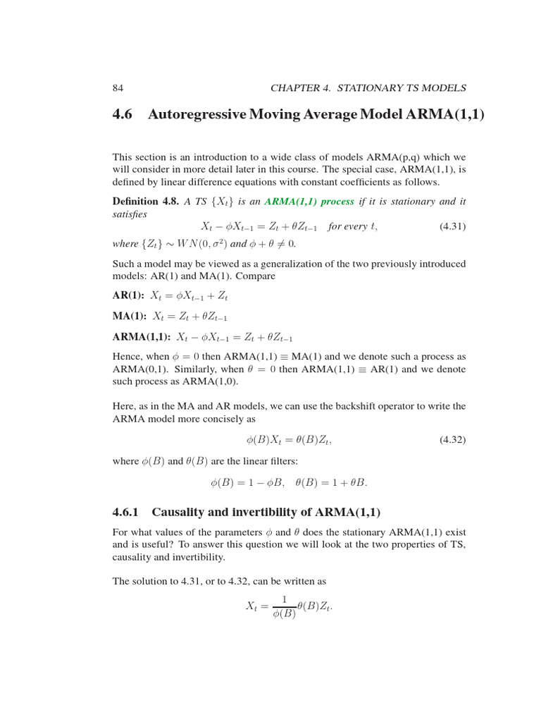 ARMA | Download Free PDF | Autoregressive Model | Mathematical Objects