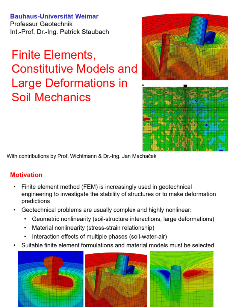 22 08 2023 FEM SummerSchool | PDF | Finite Element Method | Stress (Mechanics)