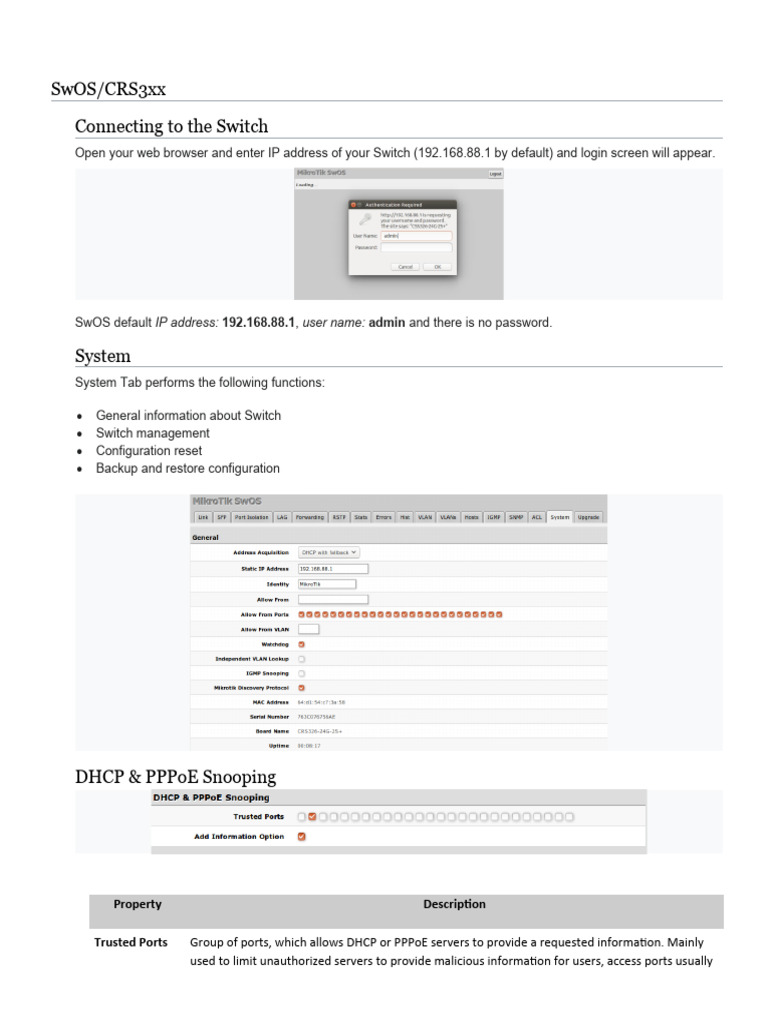 How To Configure LACP On Mikrotik | PDF | Network Switch | Port (Computer Networking)