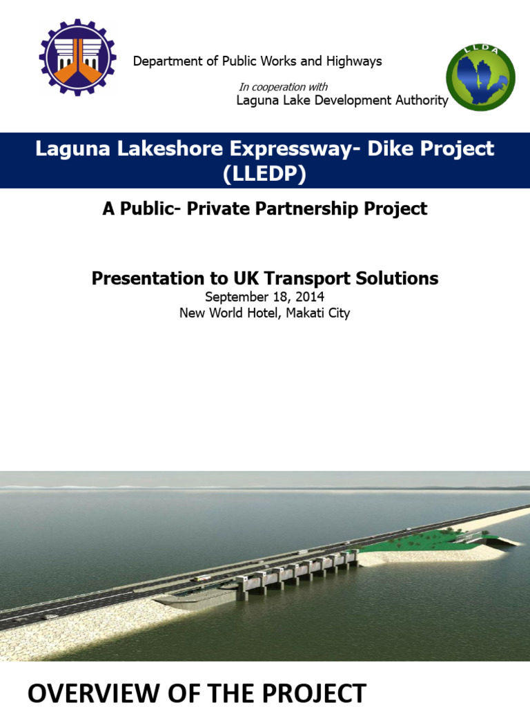 Laguna Lakeshore Expressway and Dike Project (LLEDP) | PDF | Metro ...