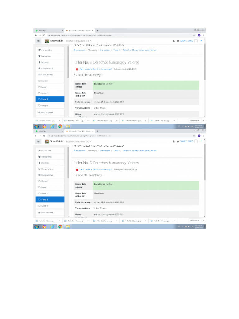 Capturas Tareas de Sociales | PDF