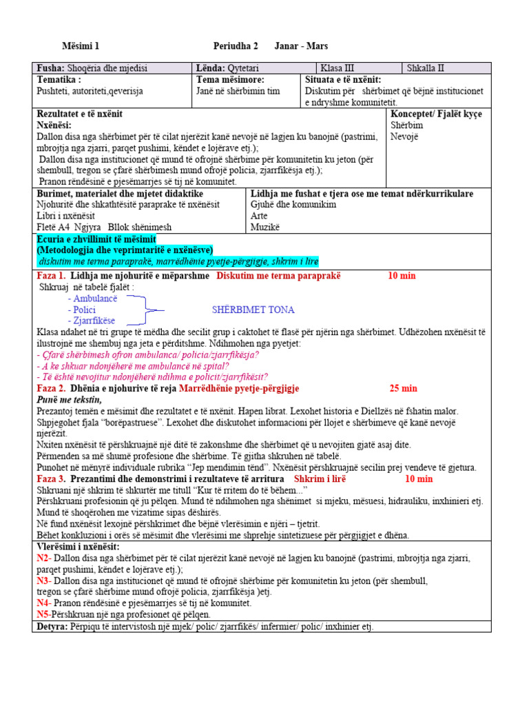 Ditar Qytetari 3 Periudha 2 | PDF