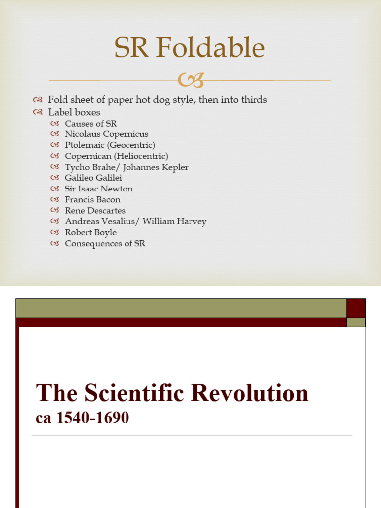 Scientific Revolution PPT Accompanying Lecture 2019 Updated | PDF ...