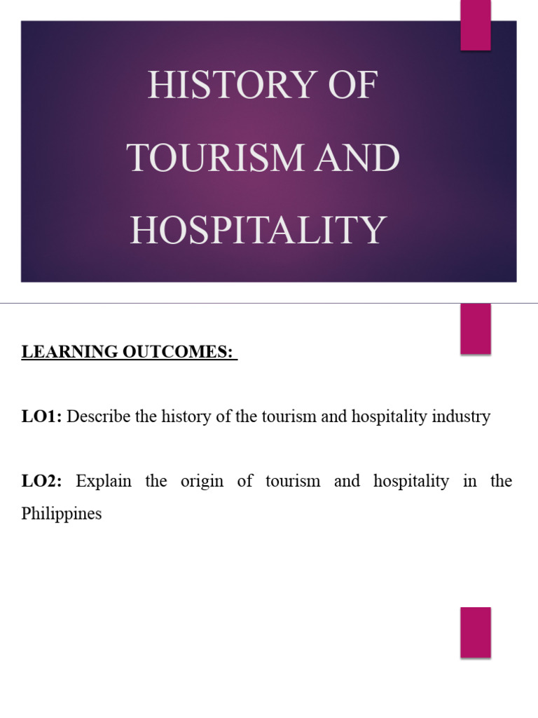 History of Tourism and Hospitality | PDF | Tourism | Inn