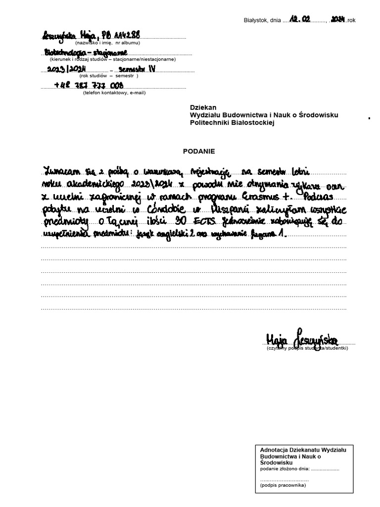 Podanie-Ogólne .. | PDF