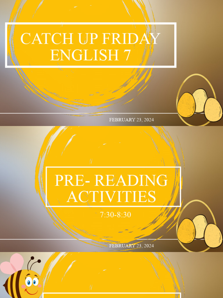 Pre Reading During Post Reading Eng7 02 23 | PDF