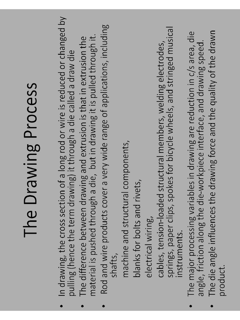 Drawing Processes | PDF