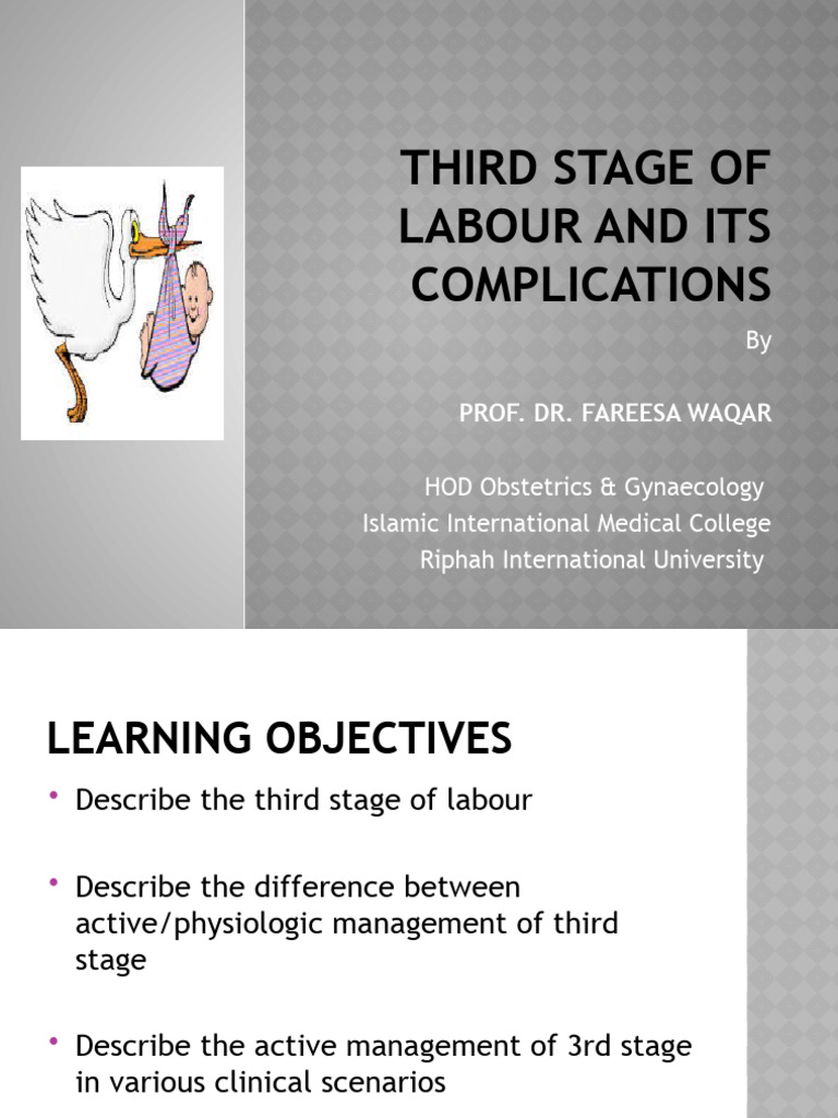 Third Stage of Labour and Its Complications | PDF | Childbirth | Human ...