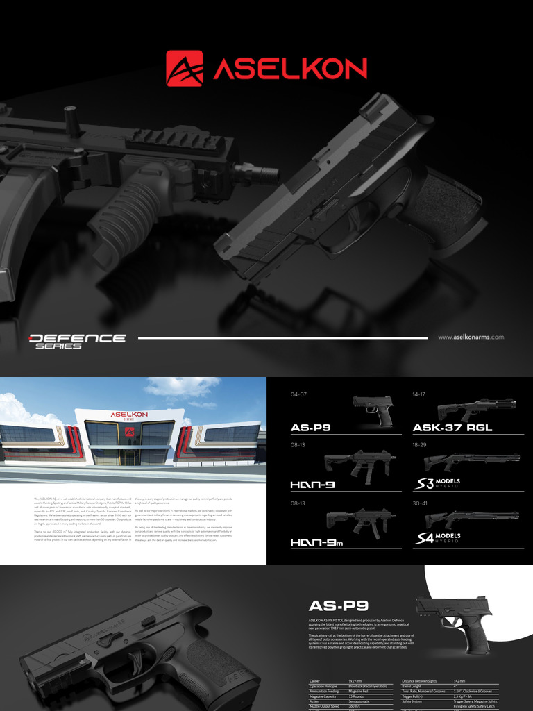Aselkon Defence Catalog | PDF | Magazine (Firearms) | Trigger (Firearms)