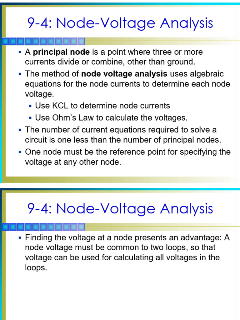 Node Voltage Analysis | PDF