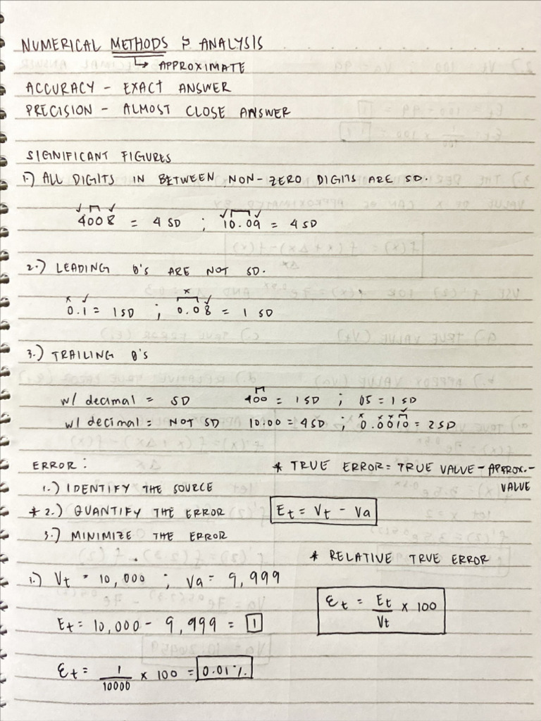 Numerical Method - 1ST Lesson | PDF