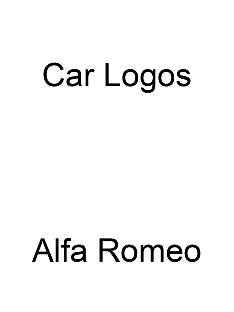 Car Brand Logos Directory | PDF