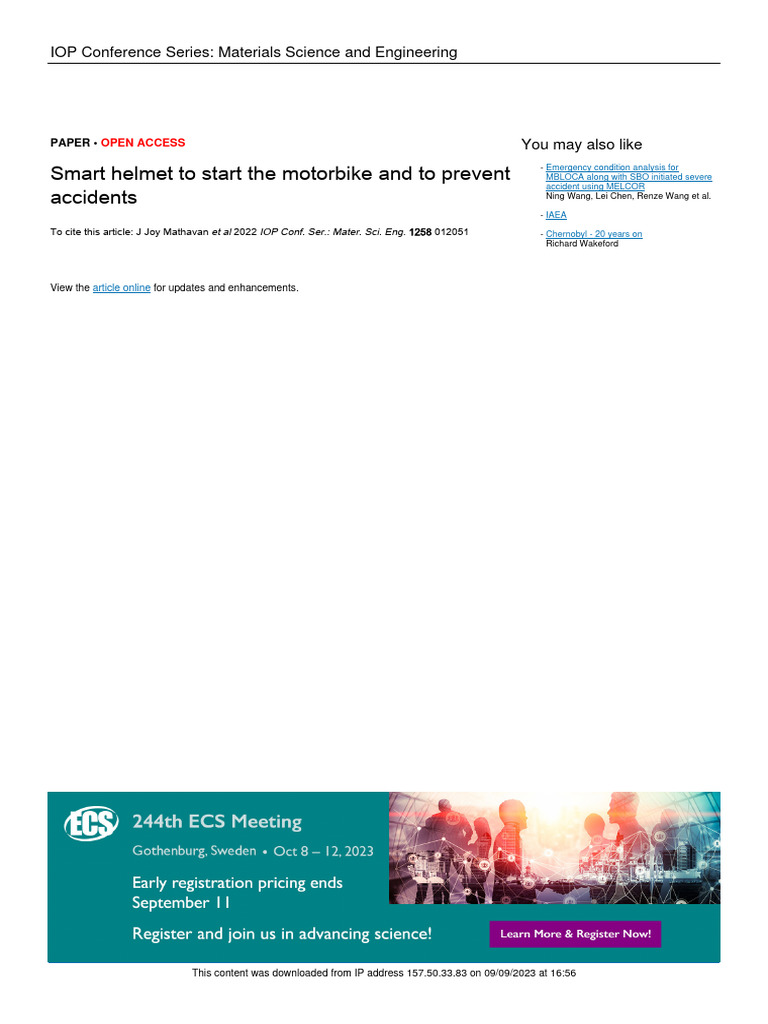 Reference Paper 2 | Download Free PDF | Traffic Collision | Motorcycle