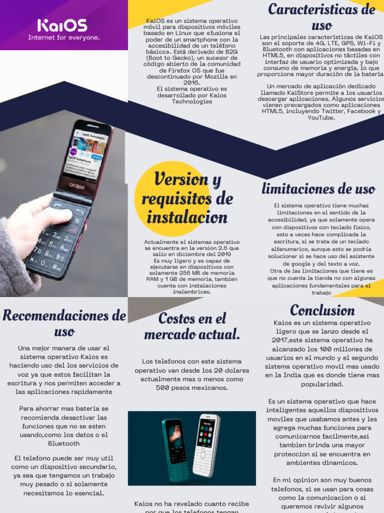Características y Usos de KaiOS | PDF | Informática | Software