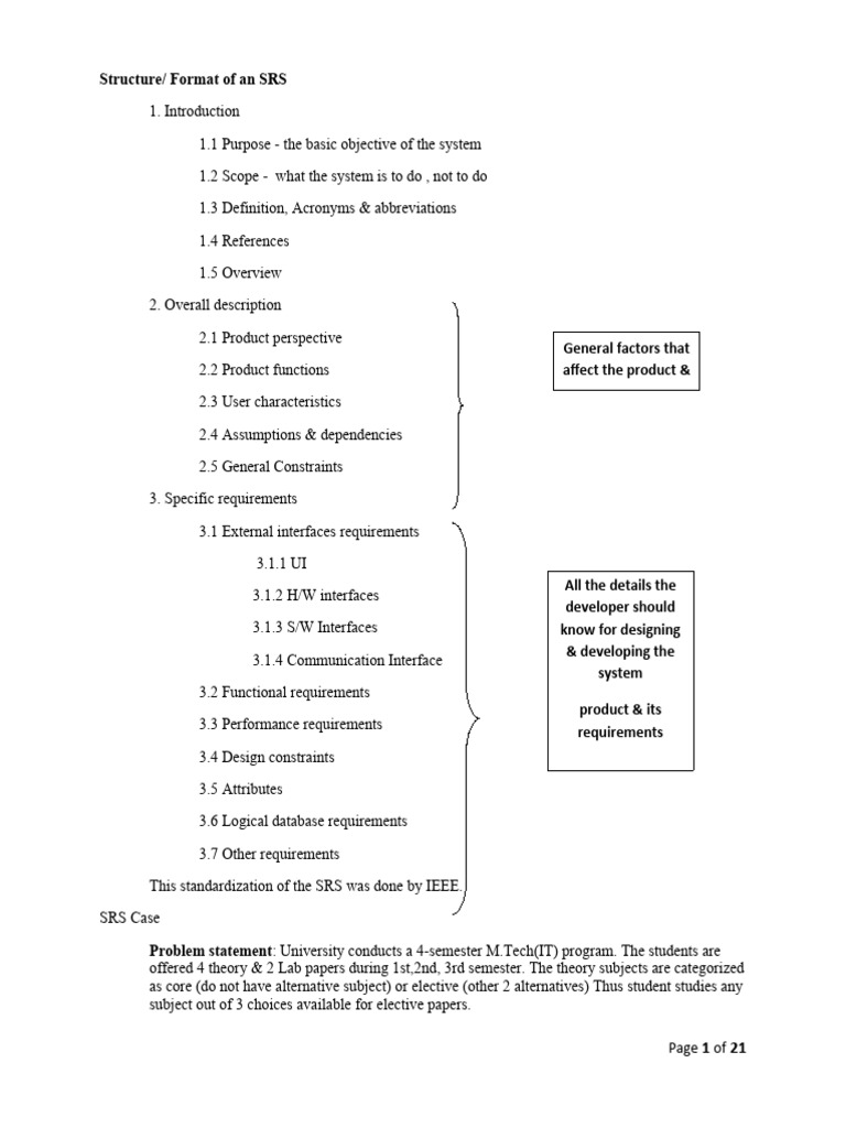 Srs | PDF | Databases | Printer (Computing)