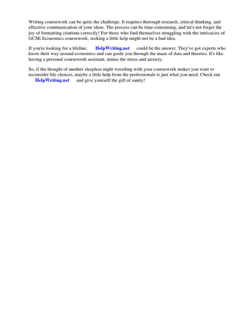Gcse Economics Coursework | PDF | Cost Of Living | Interest