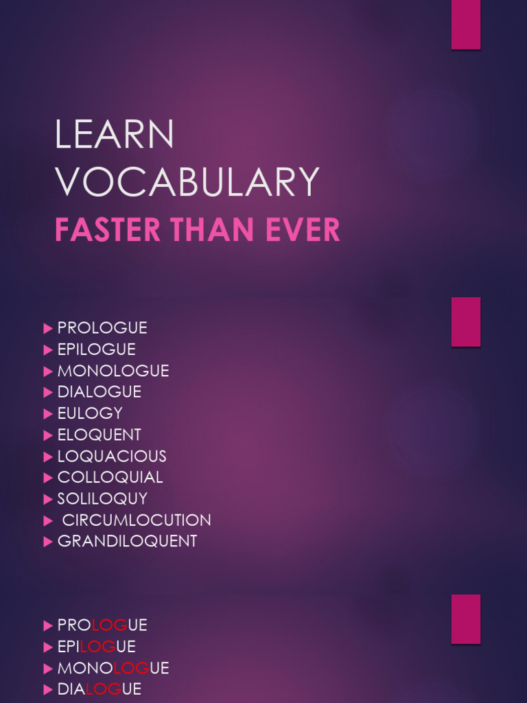 Learn Vocabulary Faster Than Ever | PDF | Language Arts & Discipline