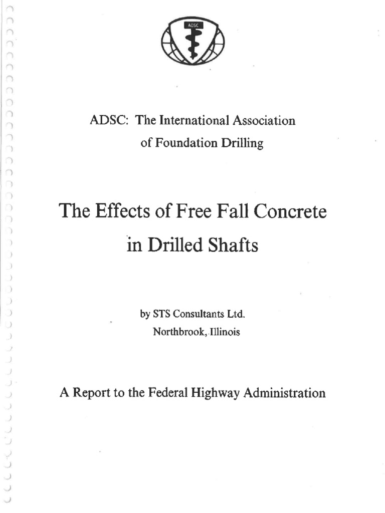 ADSC Effects of Free Fall Concrete in Drilled Shafts PDF 1 - Compressed ...