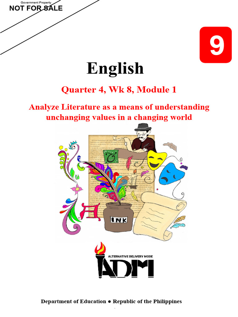 Eng9 Q4 Wk8 Mod1 Analyze-Literature As-A. Means-Of-Understanding V4docx | PDF | Metaphor