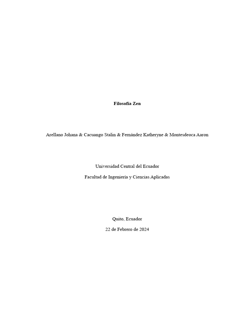Filosofia Zen Grupo 11 | PDF | zen | Dōgen