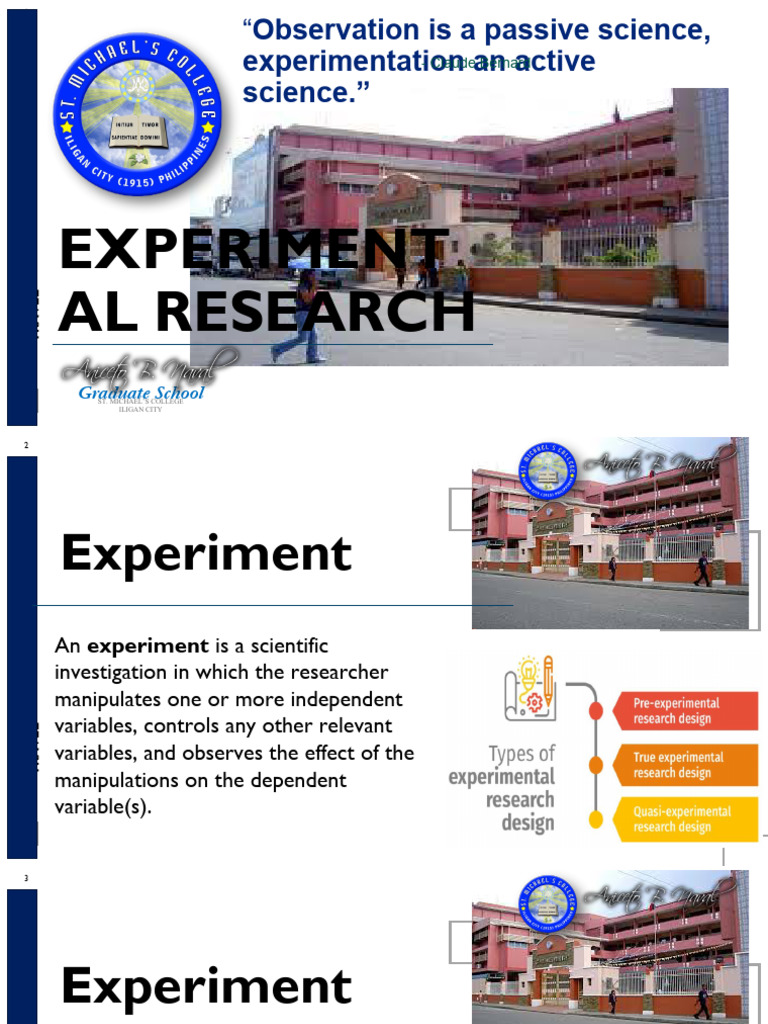 EXPERIMENTAL RESEARCH - Lctr14 | PDF | Experiment | Dependent And ...