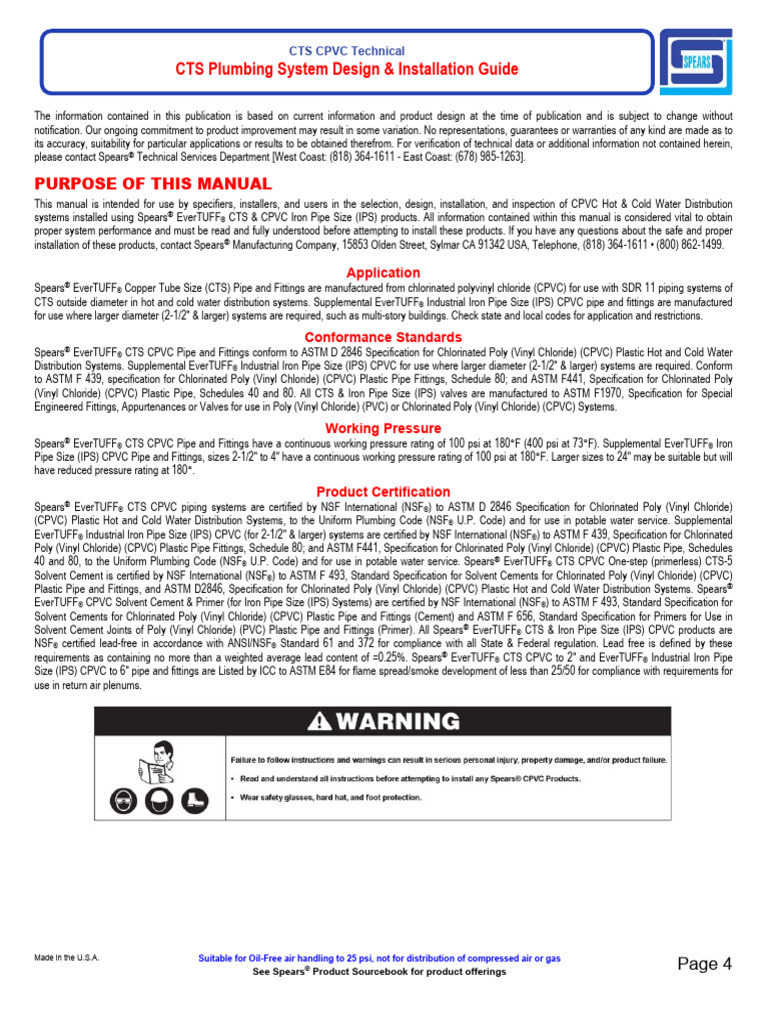 Ctstech CTS-1 T CTS3 T | PDF | Pipe (Fluid Conveyance) | Plumbing