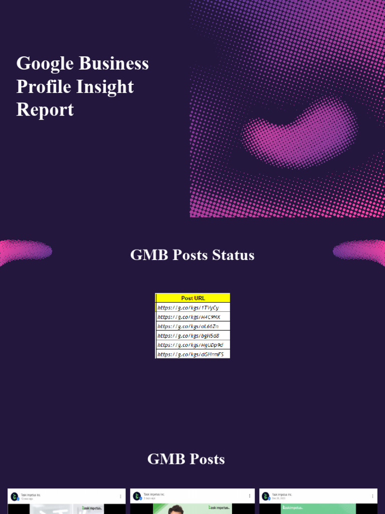 GMB Insight Report - Sample | PDF | Business