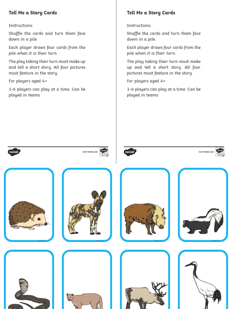 Tell Me A Story Cards - Ver - 3 | PDF