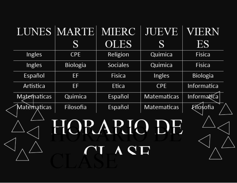 Hora Rio de Clases | PDF