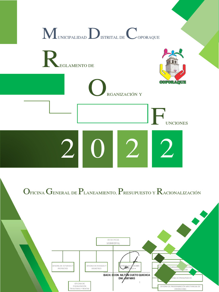 Rof 2022 Con Firmas | PDF | Alcalde | Gobierno local