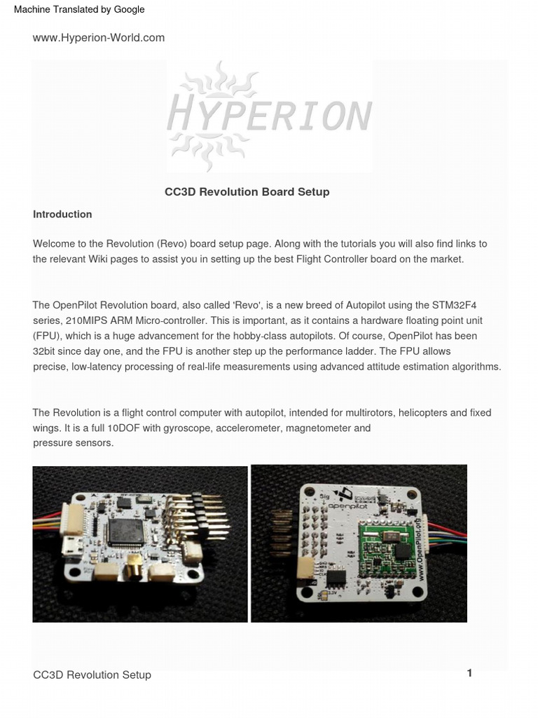 Cc3d Manual | PDF | Light Emitting Diode | Gyroscope