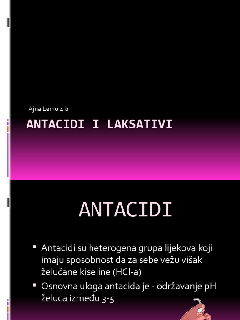 Antacidi I Laksativi | PDF