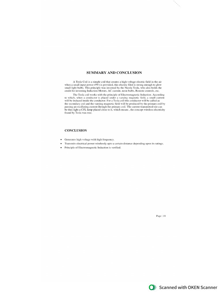 Tesla Coil Project | PDF