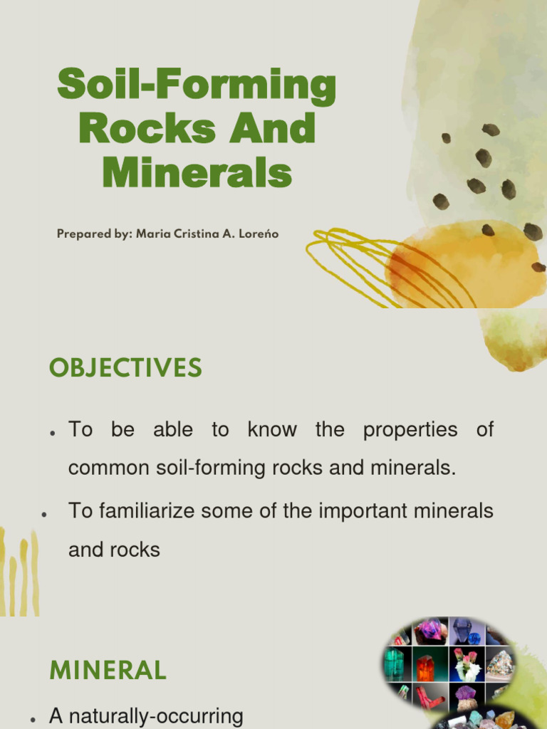 Exer. 2 Soil Forming Rocks and Minerals | PDF | Rock (Geology ...