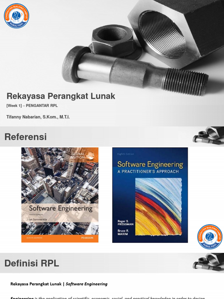 Rpl Perkuliahan Ke 1 Pdf Software Engineering