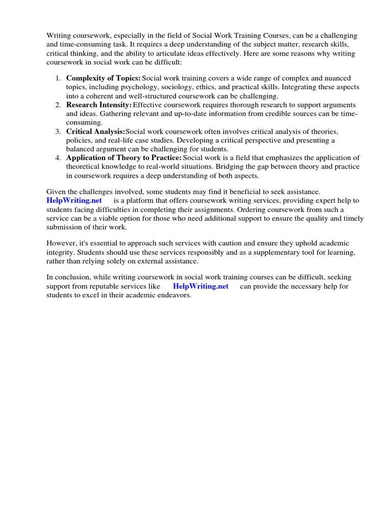 Social Work Training Courses | PDF | Social Work | Critical Thinking Social Work Training Courses | PDF | Social Work | Critical Thinking