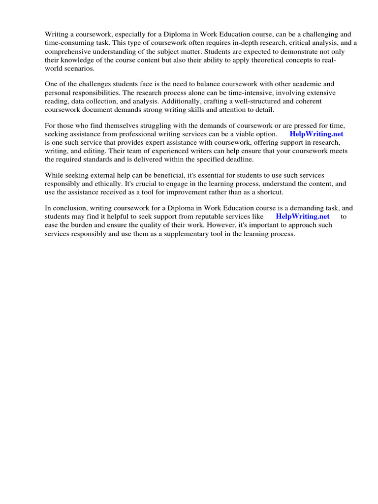 Diploma in Work Education Course | PDF | Audiology