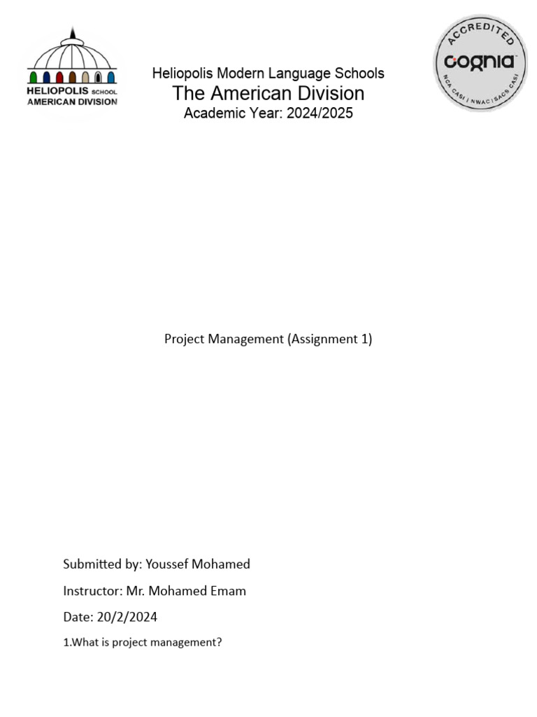 Youssef (1) (AutoRecovered) | PDF | Project Management | Cognition