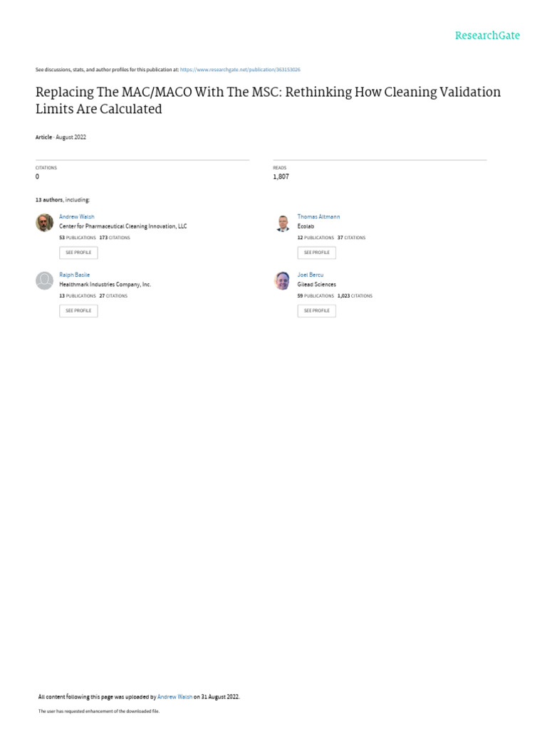 Replacing The Mac Maco With Them SC | PDF | Food And Drug Administration | Dose (Biochemistry)