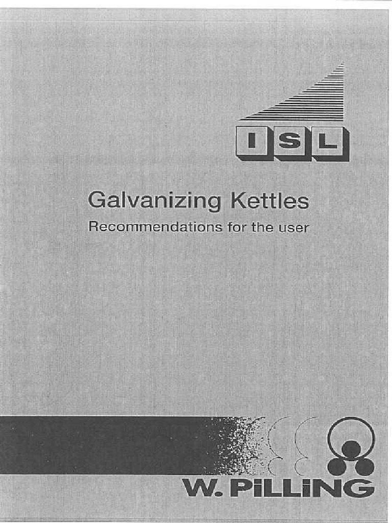 Galvanizing Kettles, Recommendations For The User, Pilling | PDF
