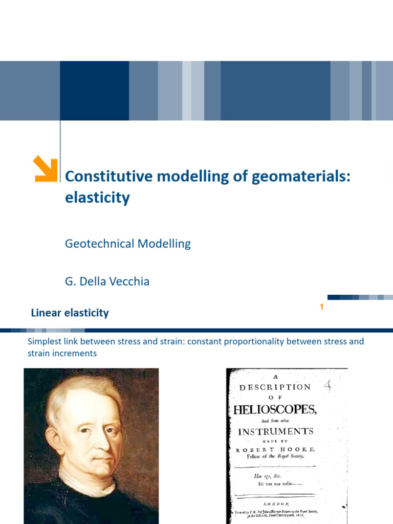 Lec2b Constitutive Models Elasticity | Download Free PDF | Elasticity (Physics) | Linear Elasticity