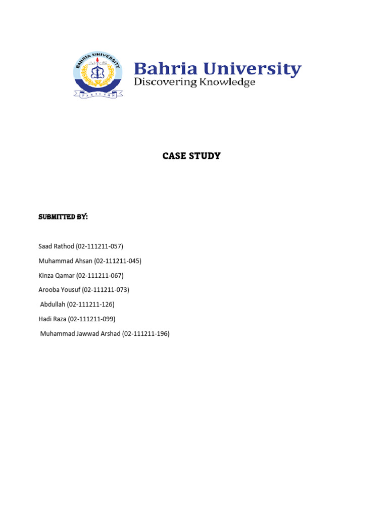 Case Study | PDF | E Commerce | Retail