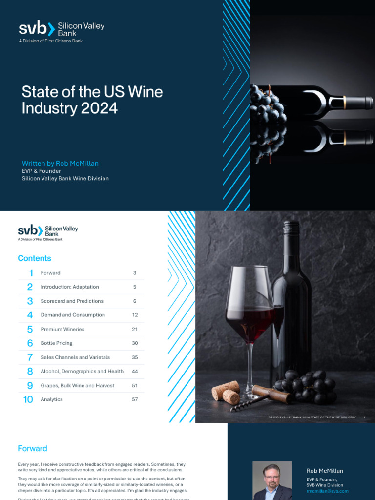 SVB State of The Us Wine Industry Report 2024 | PDF | Wine | Economic ...
