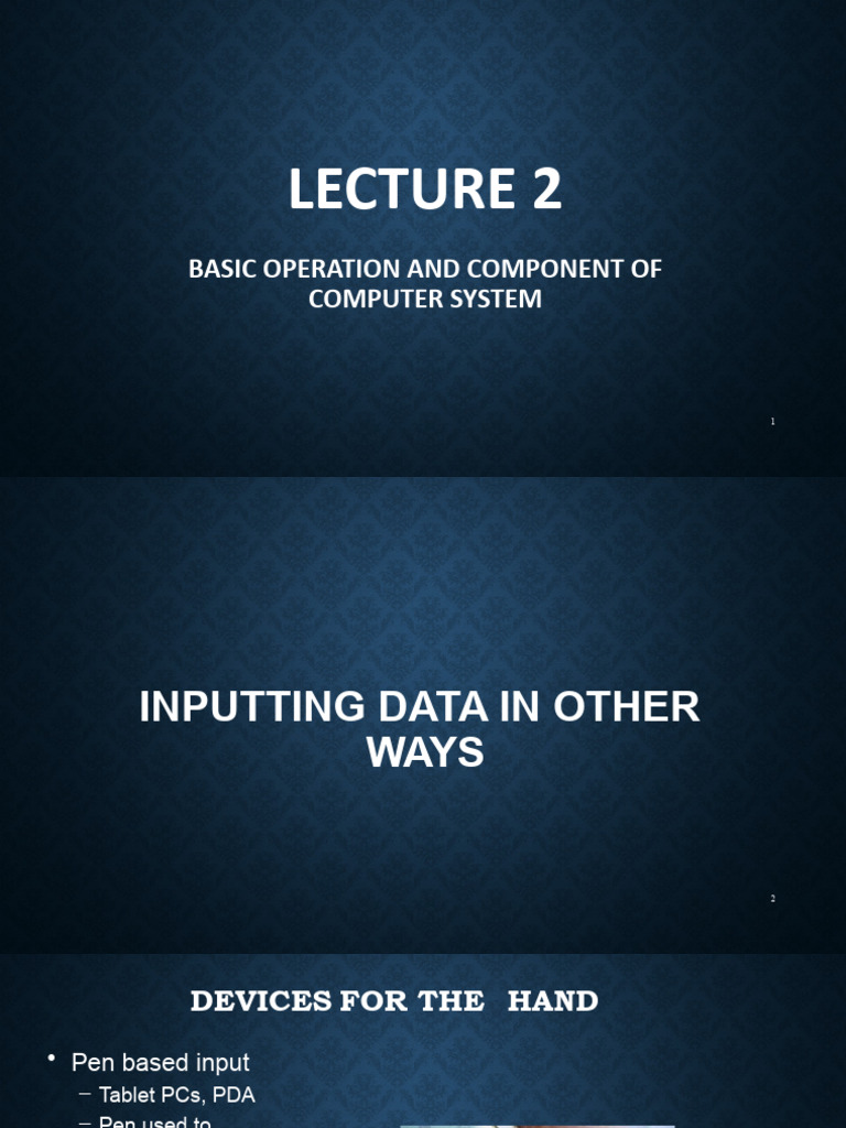 Ch02 Interacting With Computer System | PDF | Computer Data Storage | Random Access Memory