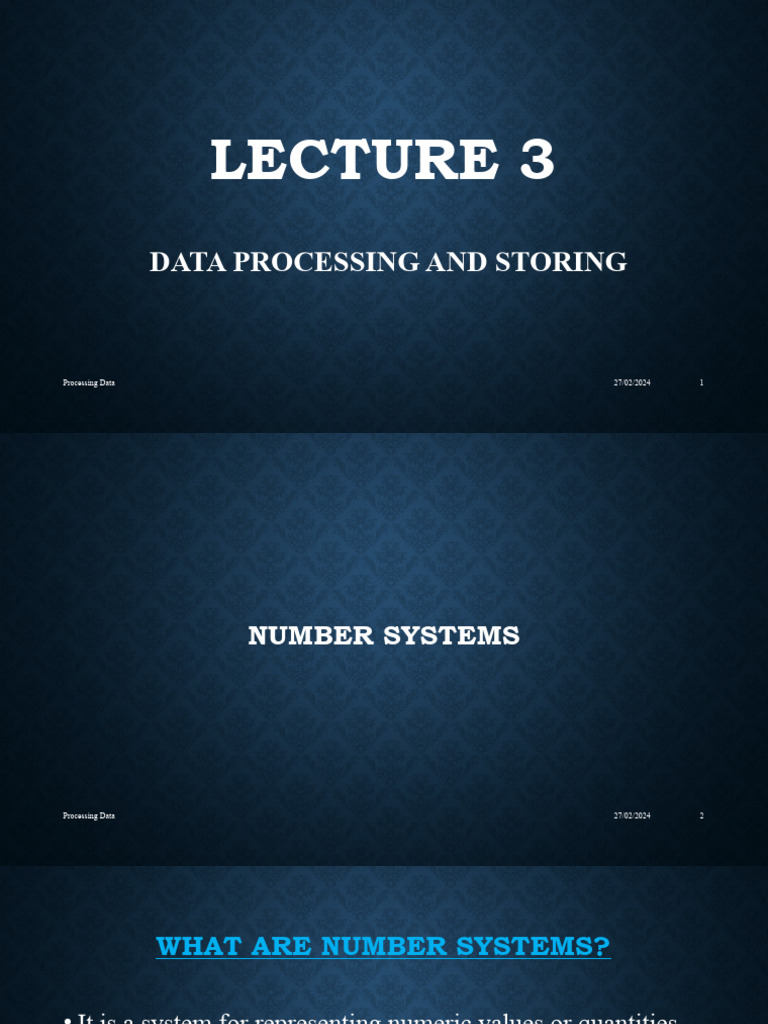 Ch04 Processing Data | PDF | Computer Science | Notation