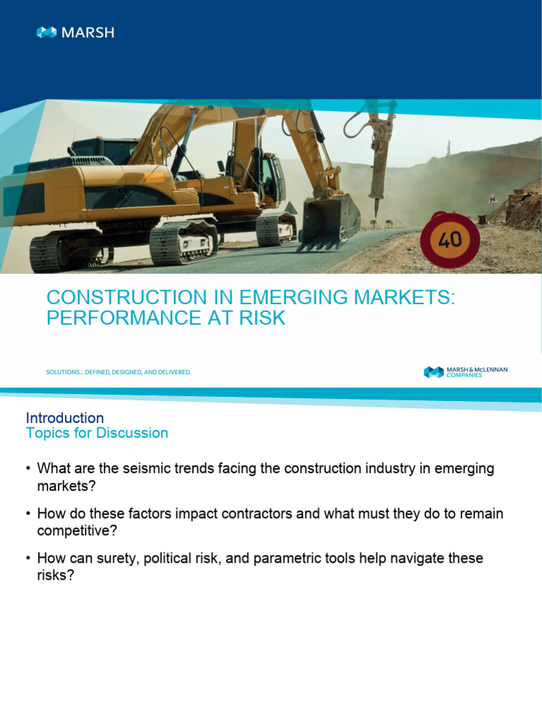 Marsh Construction Webinar Slide Deck | PDF | Insurance | Surety Marsh Construction Webinar Slide Deck | PDF | Insurance | Surety